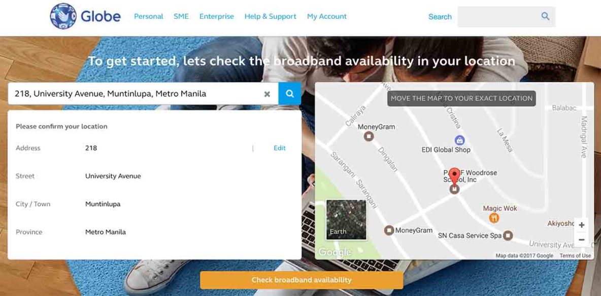 How to check if up-to-1Gbps internet connection is available in your area