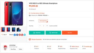 Vivo NEX all-screen phones listed on Shopee Philippines - REVU Philippines