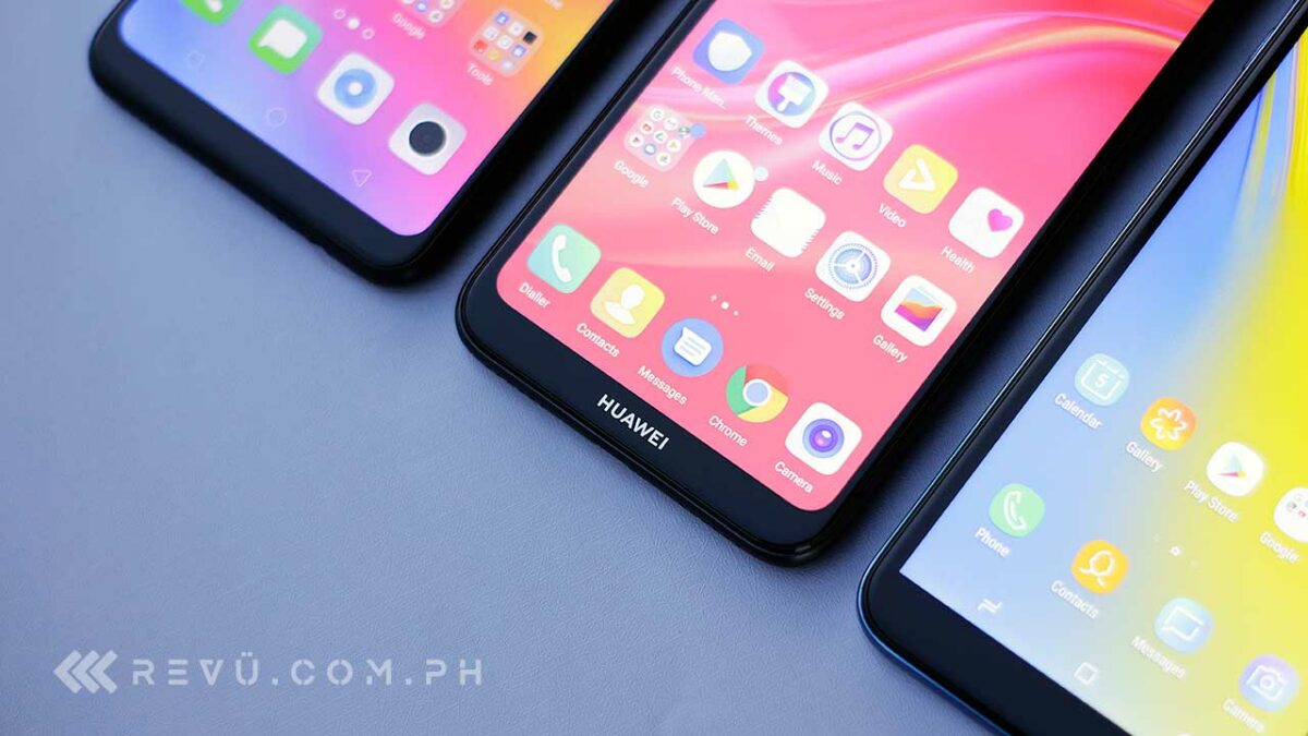 Huawei Y7 Pro 2019 vs OPPO A3s vs Samsung Galaxy J6 Plus - REVU Philippines