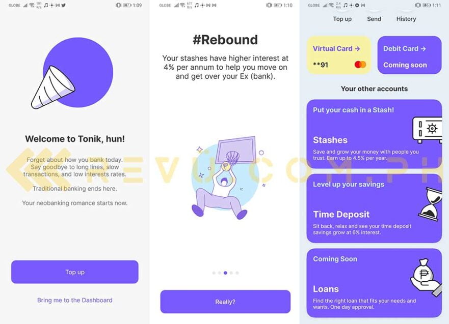 Tonik digital bank launched in PH. Top-up, send-money options here - revü