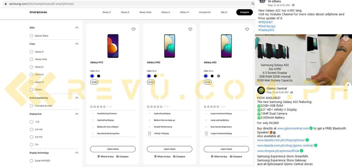 Samsung Galaxy A02 priced at P4,990 in the Philippines - revü