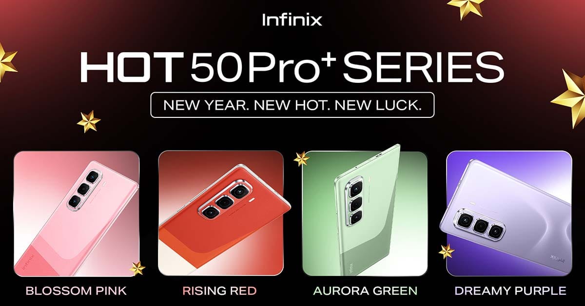 Infinix HOT 50 Pro+ released in 4 new colors, including Blossom Pink ...