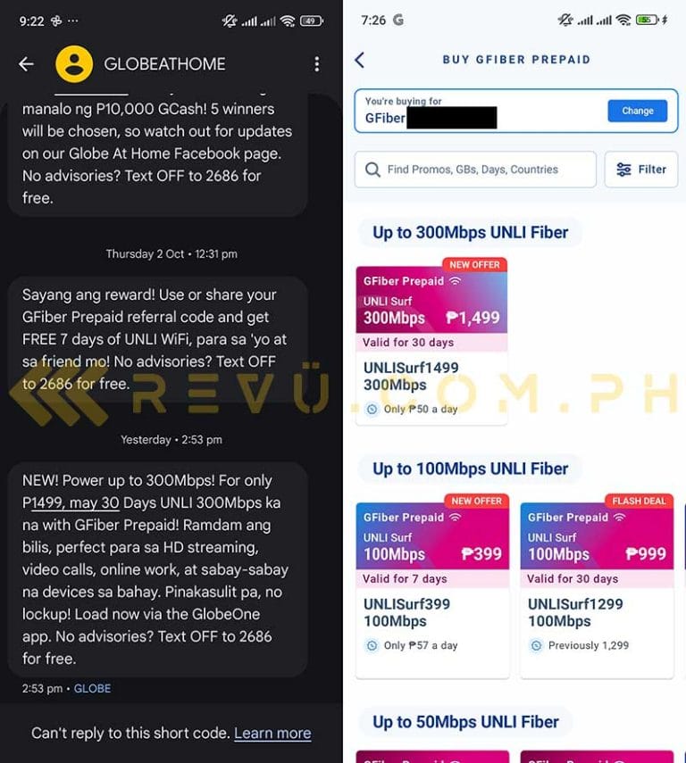 Globe's GFiber Prepaid triples down on top speed: 300Mbps for P1,499 ...