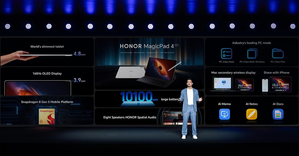 HONOR MagicPad 4, MagicBook Pro 14 2026: The other MWC stars driving ...