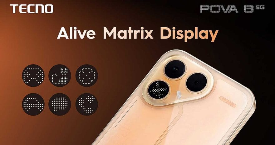 TECNO POVA 8 5G launches with 8,000mAh battery, futuristic rear panel ...